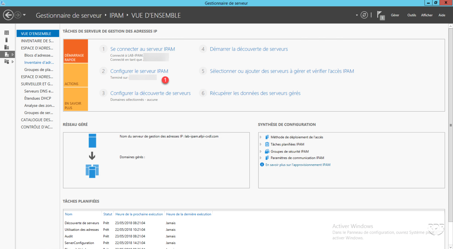 IPAM: IP Address Management with Windows Server - Installation and ...