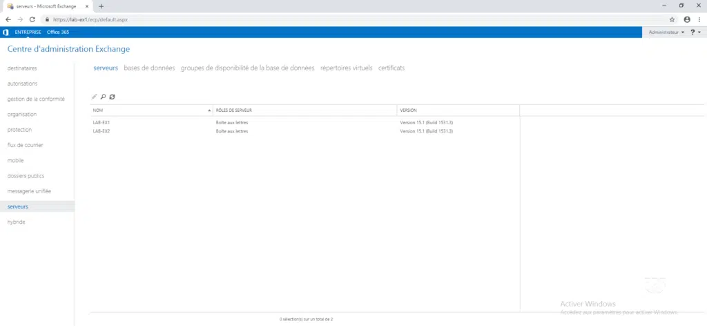 Exchange 2016 : mettre en place un DAG - Database Availability Group