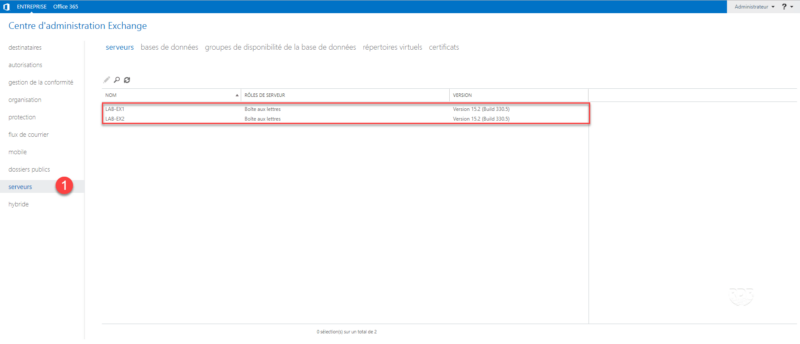 Exchange 2019: configuration of a DAG - RDR-IT