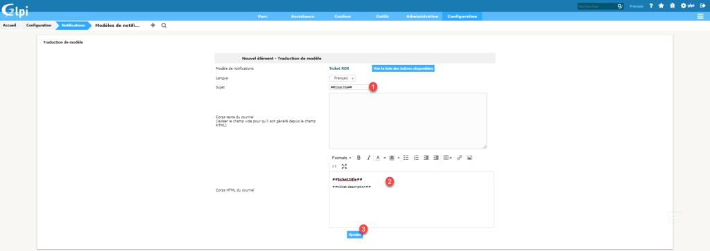 GLPI : comprendre le système de notification