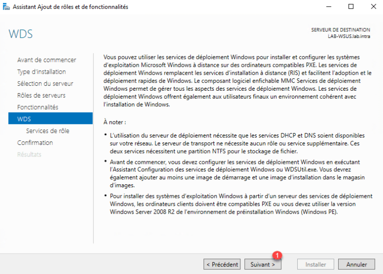 WDS: installation and configuration - RDR-IT