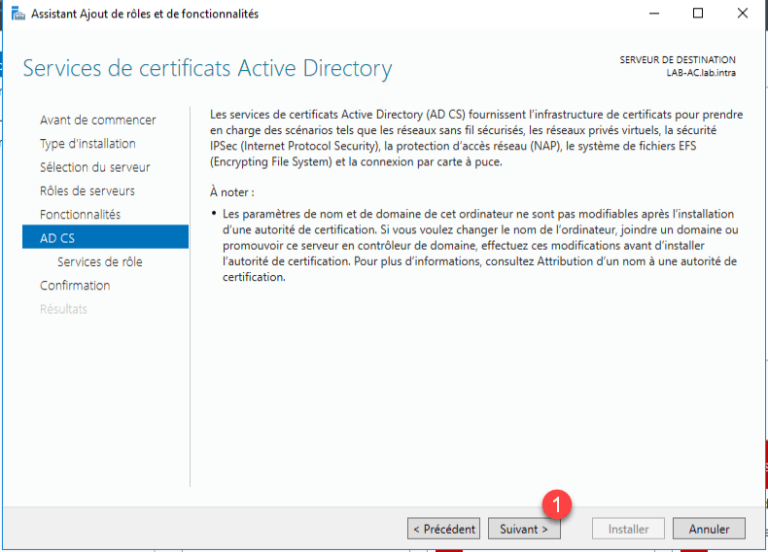 Enterprise certification authority: installation and configuration with ...