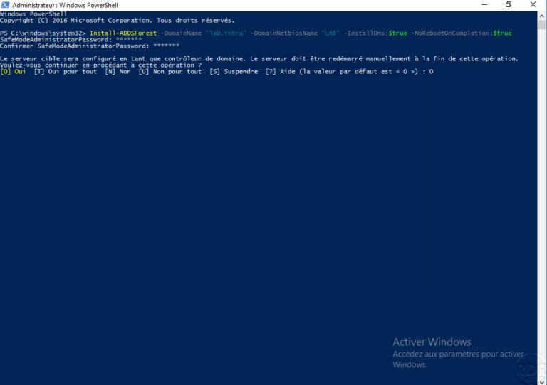 Create an Active Directory environment in PowerShell - RDR-IT