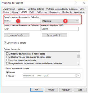 Active Directory : add a UPN suffix - RDR-IT