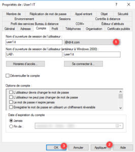 Active Directory : add a UPN suffix - RDR-IT