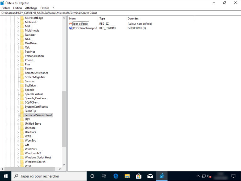 GPO: add a registry key - RDR-IT