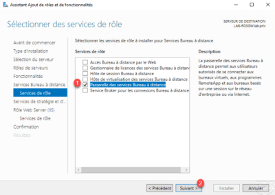 RDS gateway : installation and configuration - RDR-IT