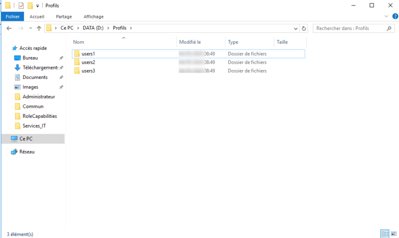 Windows Server : apply quotas on folders - RDR-IT