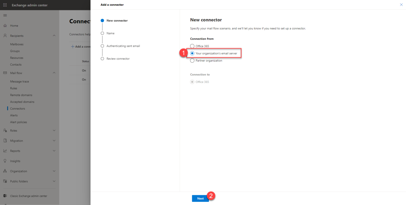 Microsoft 365: create an SMTP connector with a fixed IP address - RDR-IT