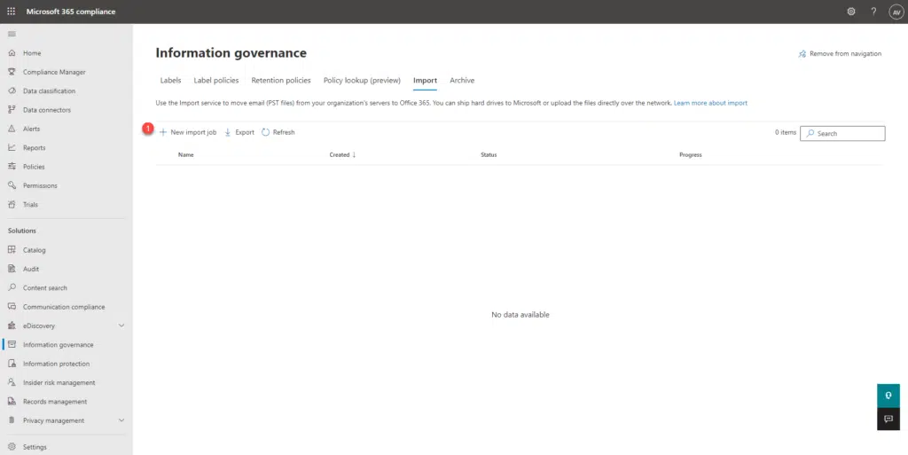Microsoft 365: import pst into Exchange Online - RDR-IT