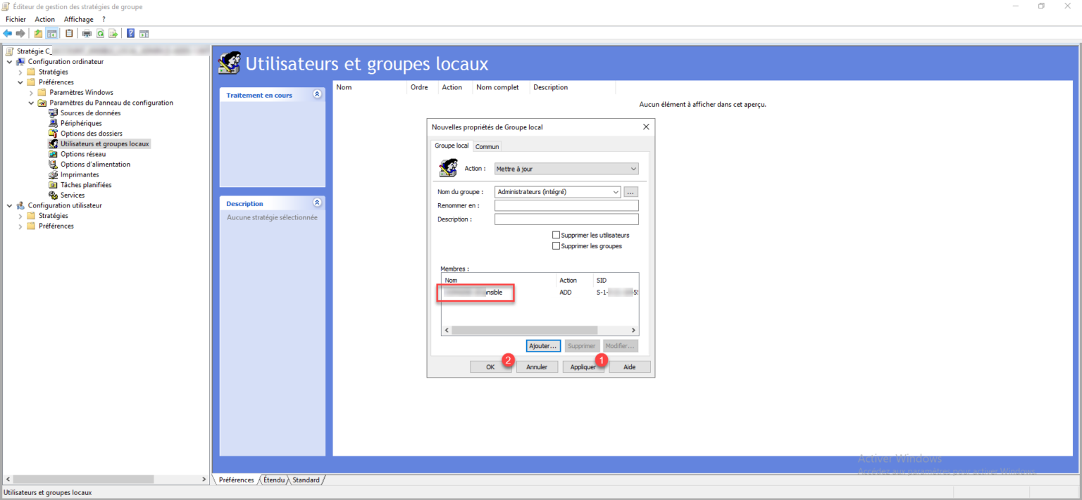 GPO - make a domain user local administrator of a computer - RDR-IT