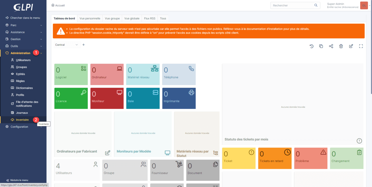 GLPI 10: configure automatic computer inventory with GLPI Agent - RDR-IT