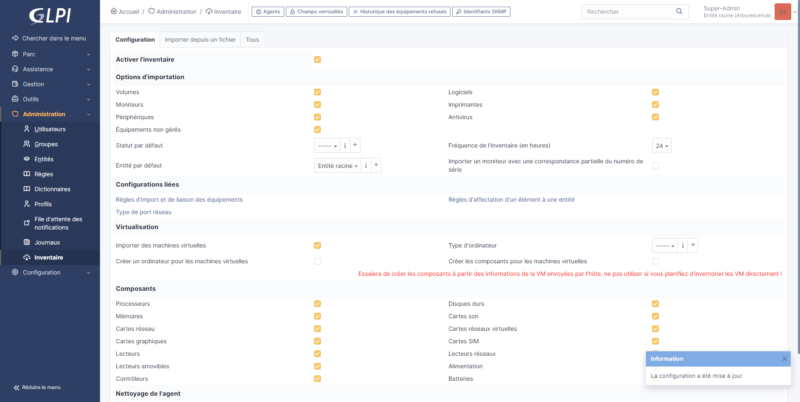 GLPI 10: configure automatic computer inventory with GLPI Agent - RDR-IT