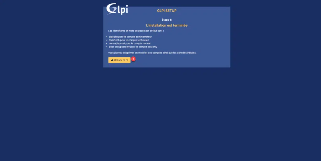 GLPI 10 : installation