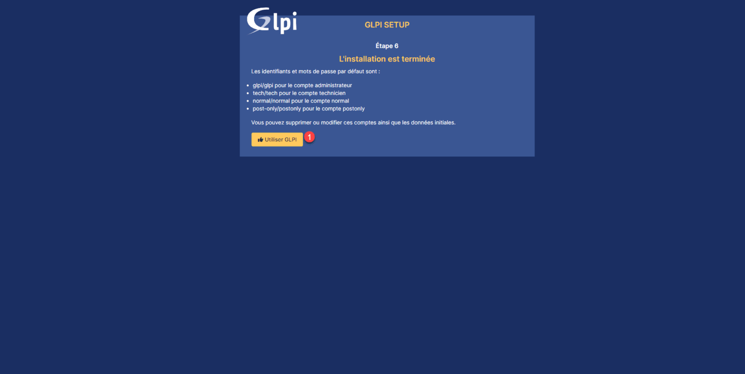 GLPI 10 : installation