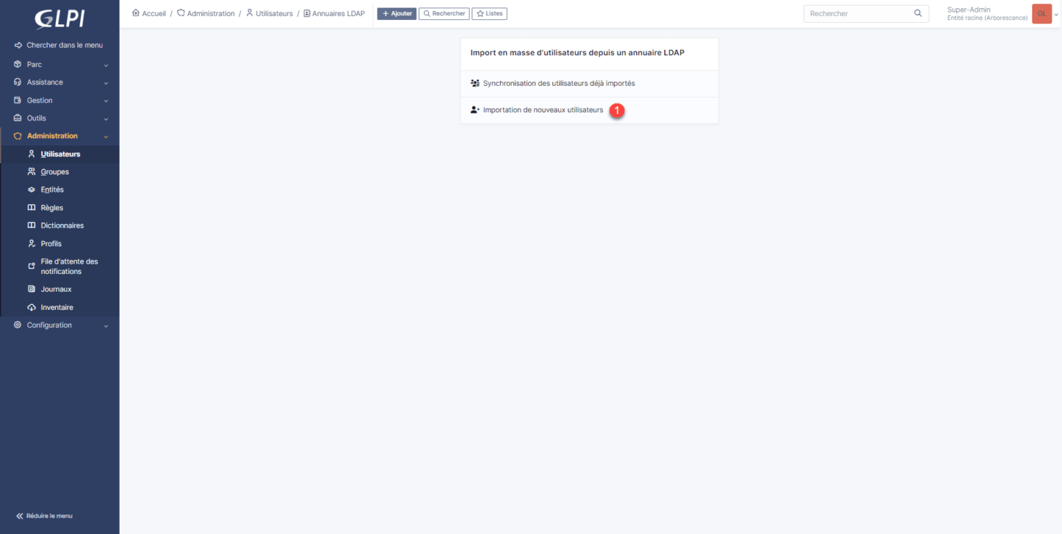 GLPI 10: link with an Active Directory - RDR-IT