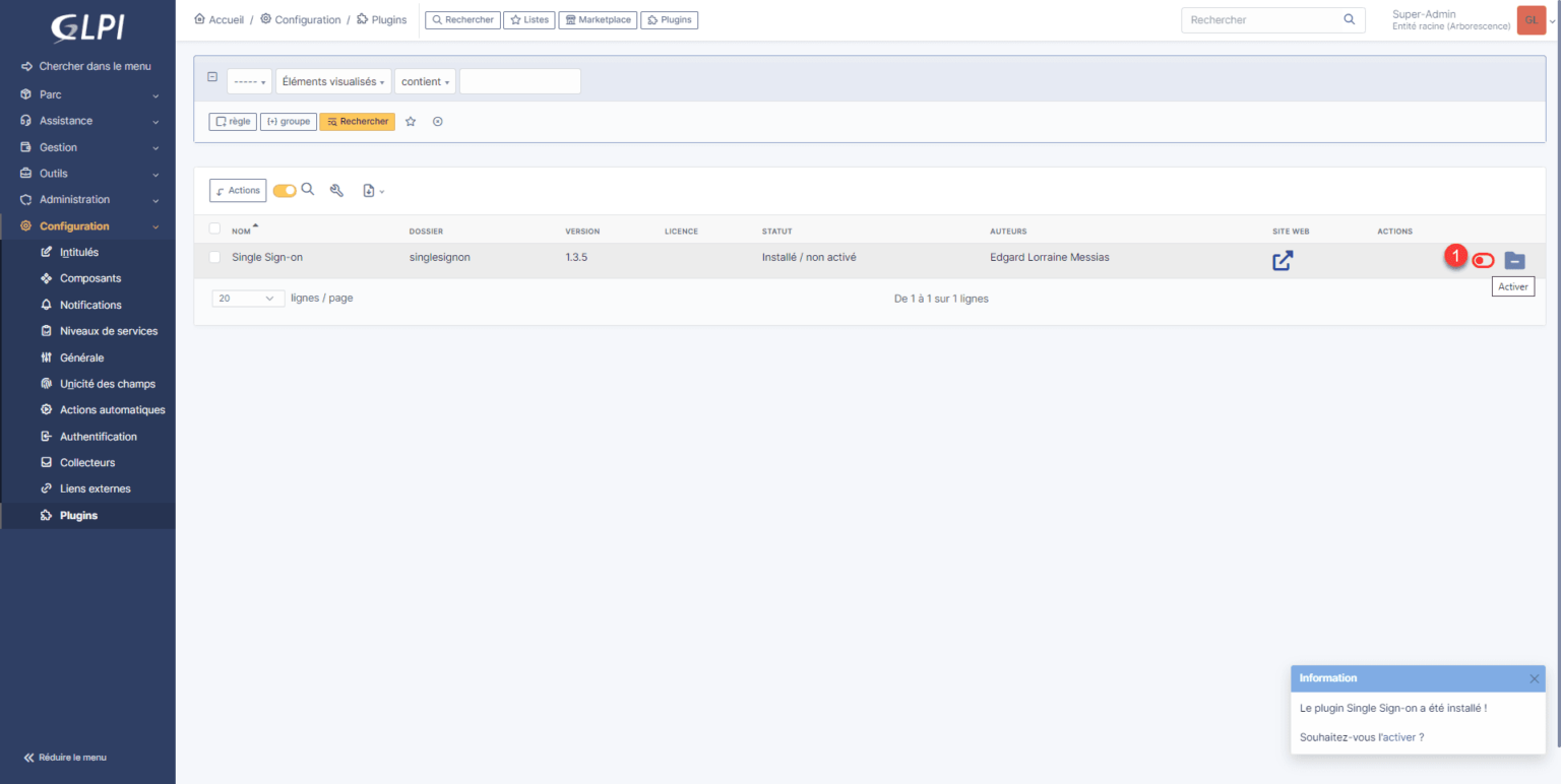 GLPI 10 : authentification avec Keycloak - SSO OpenID