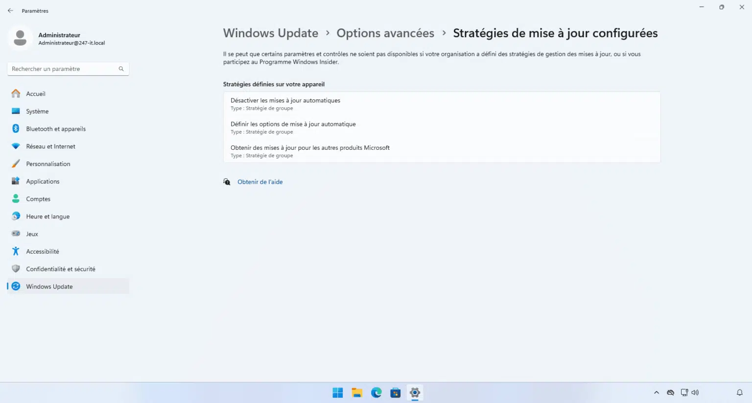 GPO: disable automatic Windows Update updates - RDR-IT