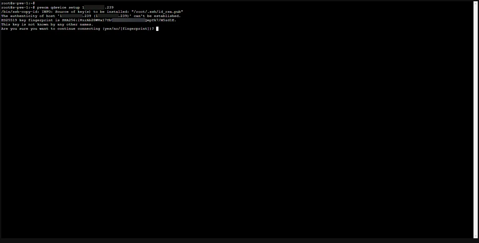 Proxmox: quorum configuration with a cluster of 2 servers - RDR-IT