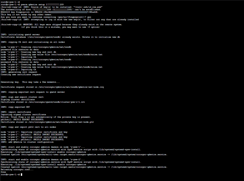 Proxmox: quorum configuration with a cluster of 2 servers - RDR-IT