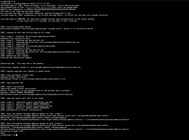 Proxmox: quorum configuration with a cluster of 2 servers - RDR-IT