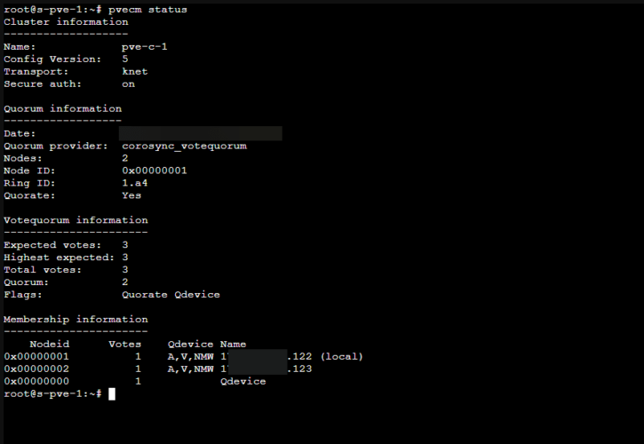 Proxmox: quorum configuration with a cluster of 2 servers - RDR-IT