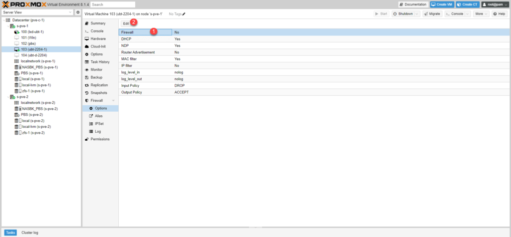 Proxmox : utiliser le Firewall intégré pour sécuriser les machines ...