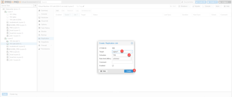 Proxmox: replication of VMs between 2 Proxmox servers - RDR-IT