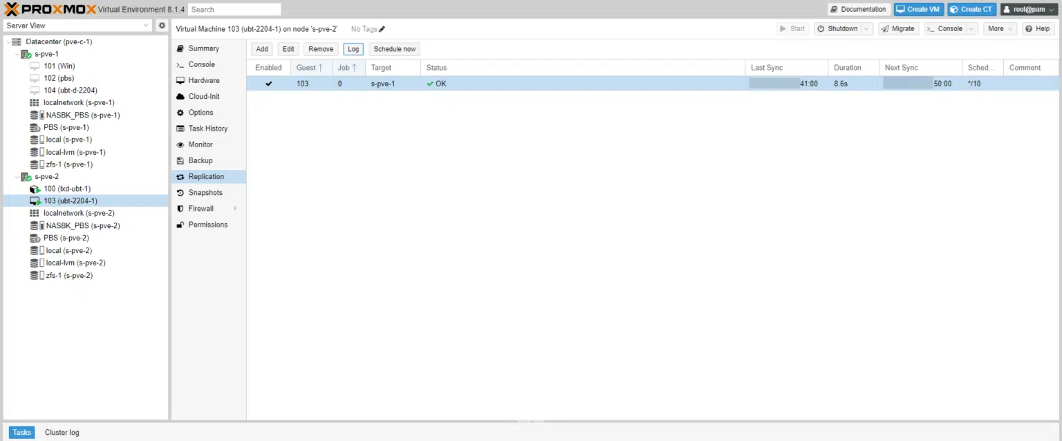 Proxmox: replication of VMs between 2 Proxmox servers - RDR-IT