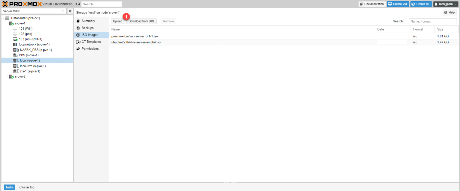 Proxmox: send an ISO to Proxmox - RDR-IT
