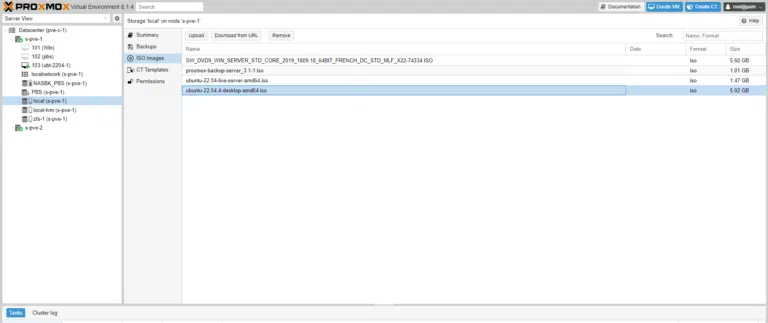 Proxmox: send an ISO to Proxmox - RDR-IT