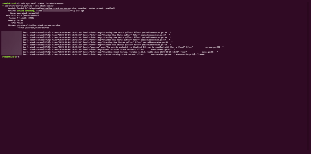 Ubuntu : installer Kea DHCP et Stork