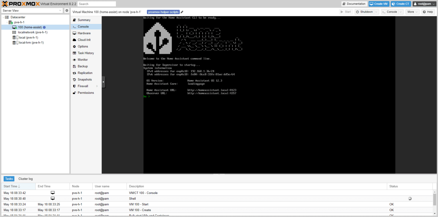 Home Assistant: Virtual machine installation with Proxmox - RDR-IT