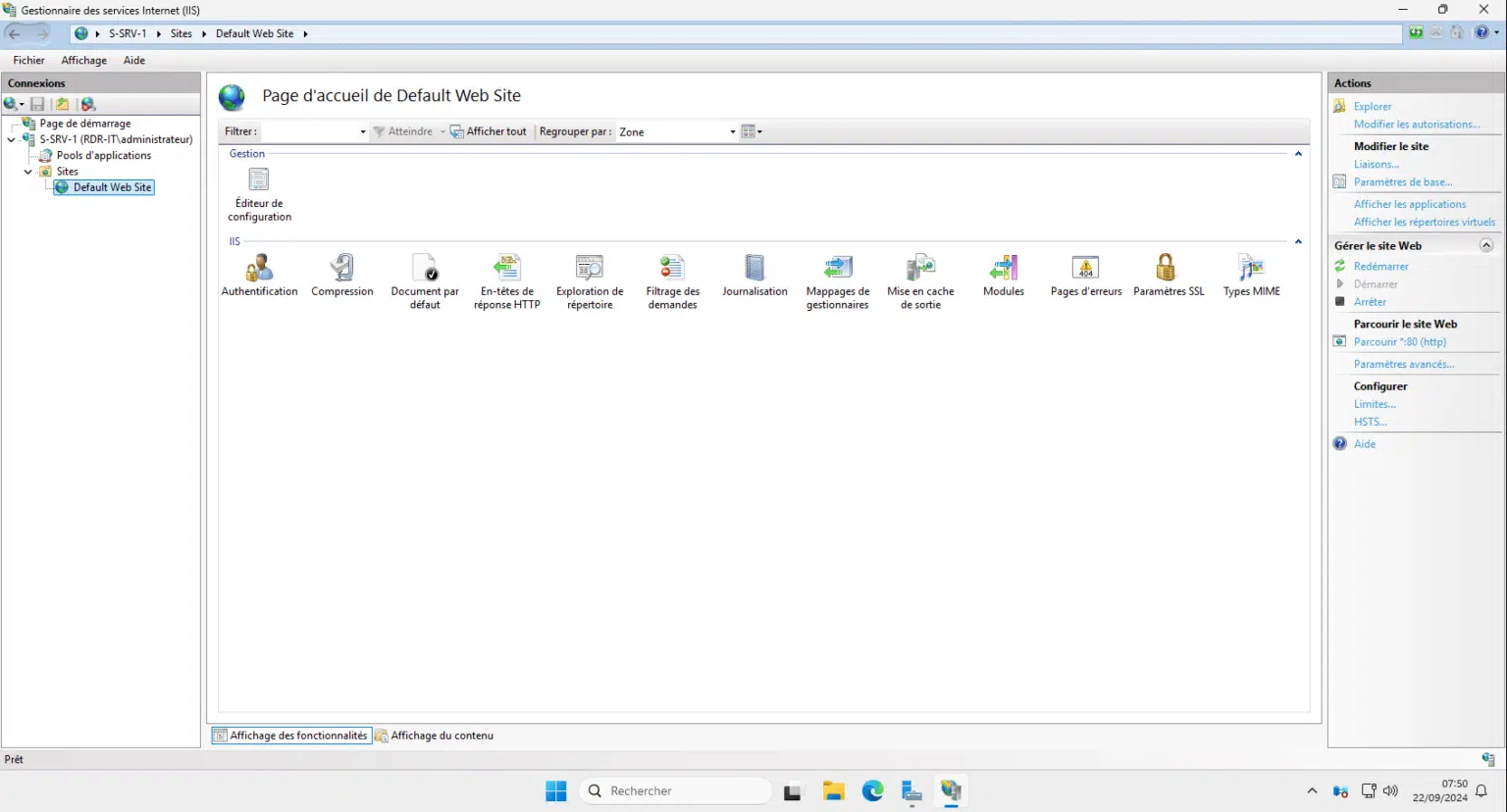 Windows Server 2025: Install IIS Web Server - RDR-IT