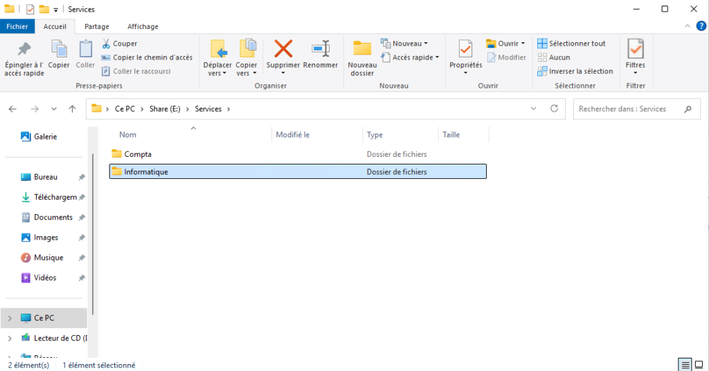 Windows Serveur 2025 : partager un dossier