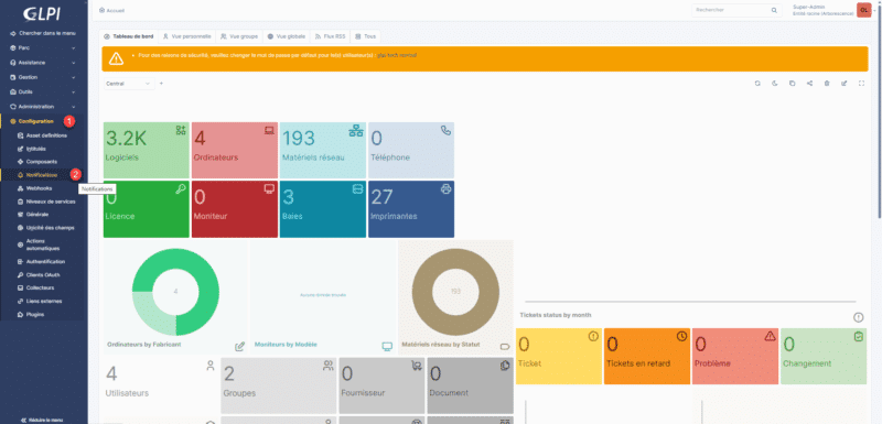 GLPI 11 : configurer les notifications par e-mail