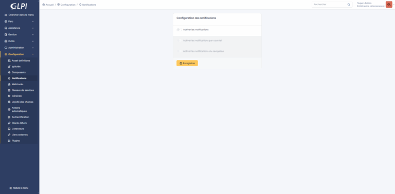 GLPI 11 : configurer les notifications par e-mail