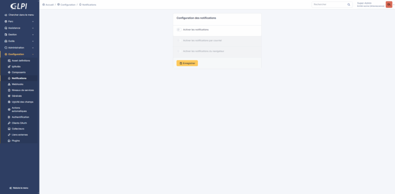 GLPI 11 : configurer les notifications par e-mail