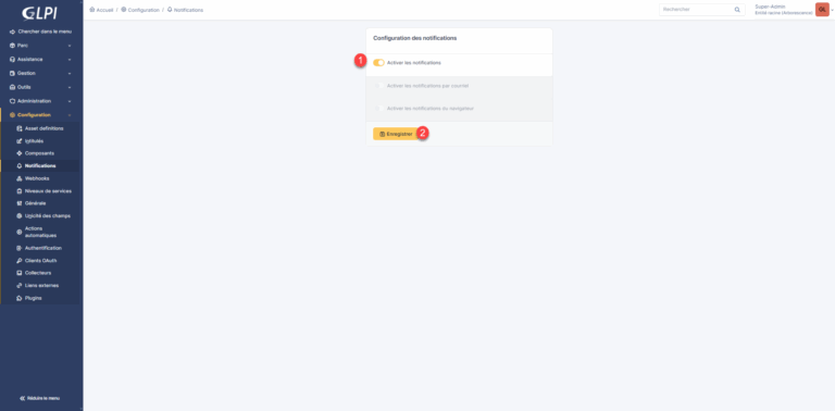 GLPI 11 : configurer les notifications par e-mail