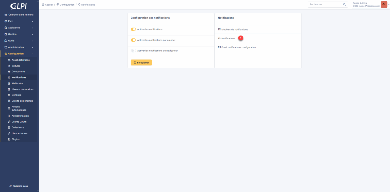 GLPI 11 : configurer les notifications par e-mail