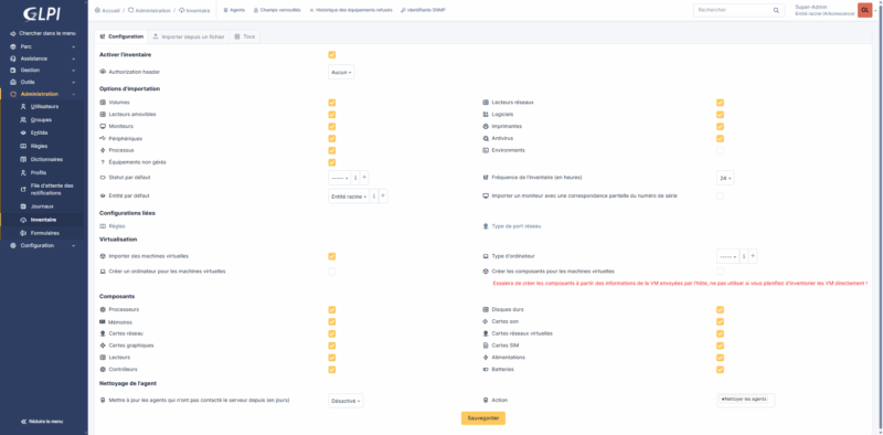 GLPI 11: configurar el inventario de flota con el Agente GLPI - RDR-IT