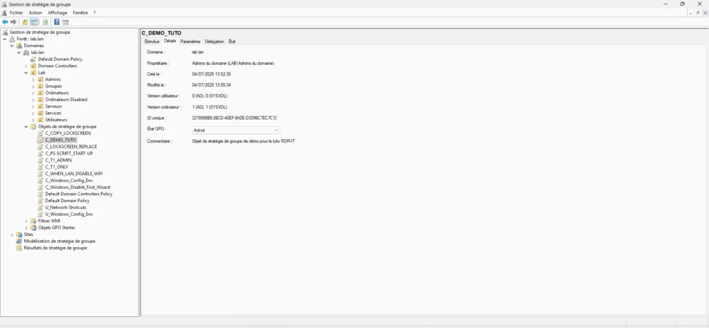 Active Directory: Creación de un objeto de directiva de grupo (GPO ...