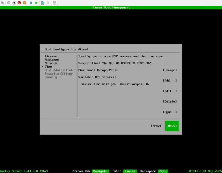 Veeam 13: Linux Appliance Installation - RDR-IT