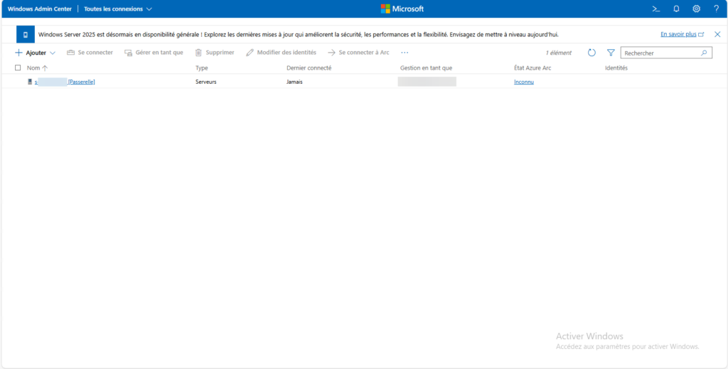 Windows Admin Center v2 : installation, configuration et prise en main