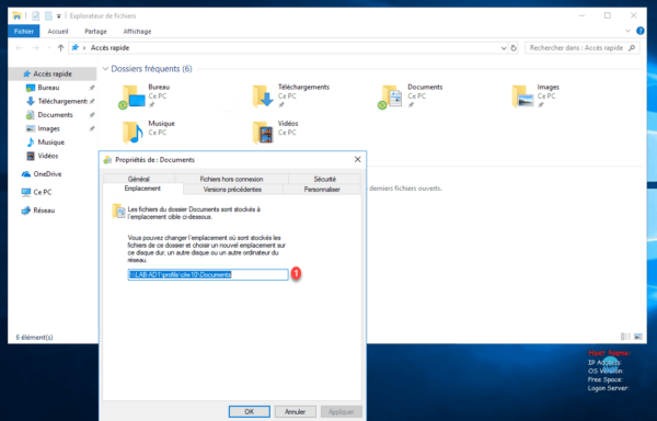 GPO: User Folder Redirection - RDR-IT